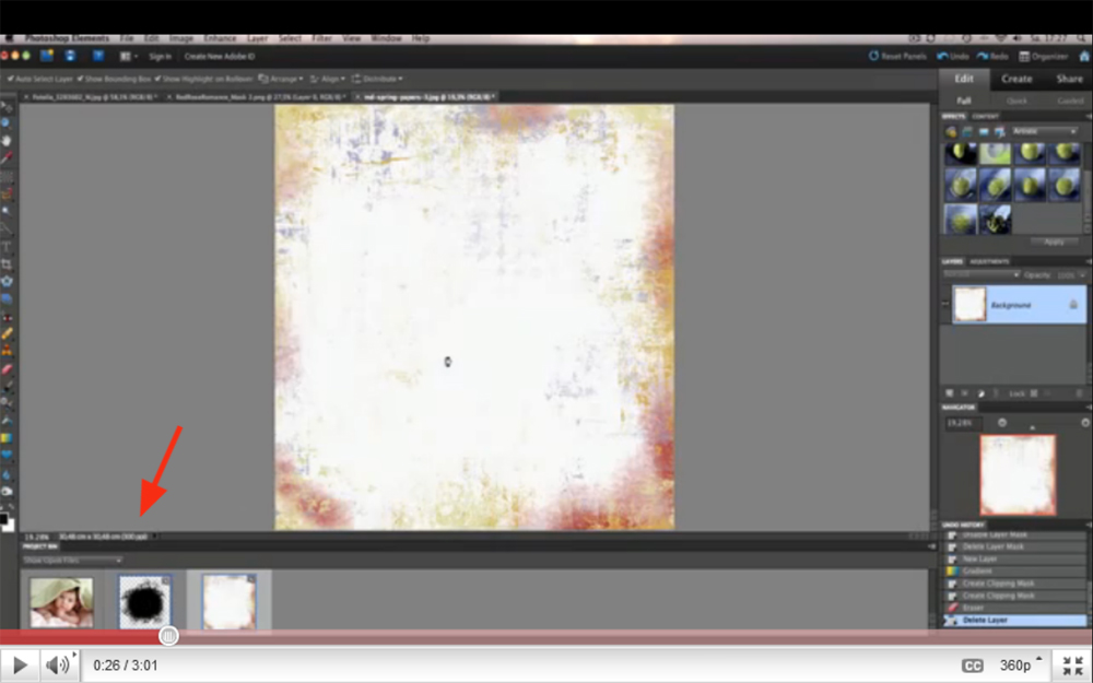 Use Clipping Masks in Photoshop Elements – Digital Scrapbooking Tutorials