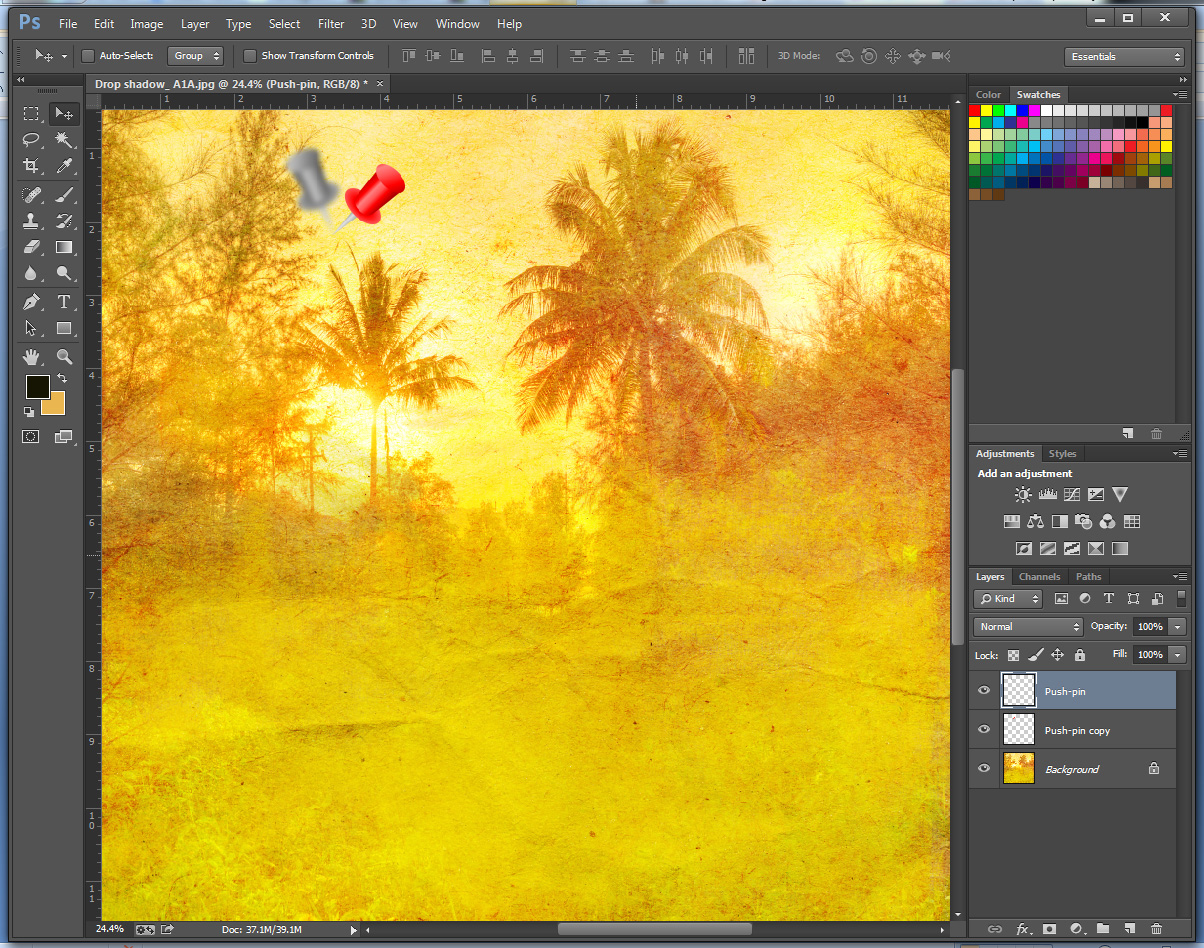 Easy Way To Make A Practical Drop Shadow For Dimensional Objects