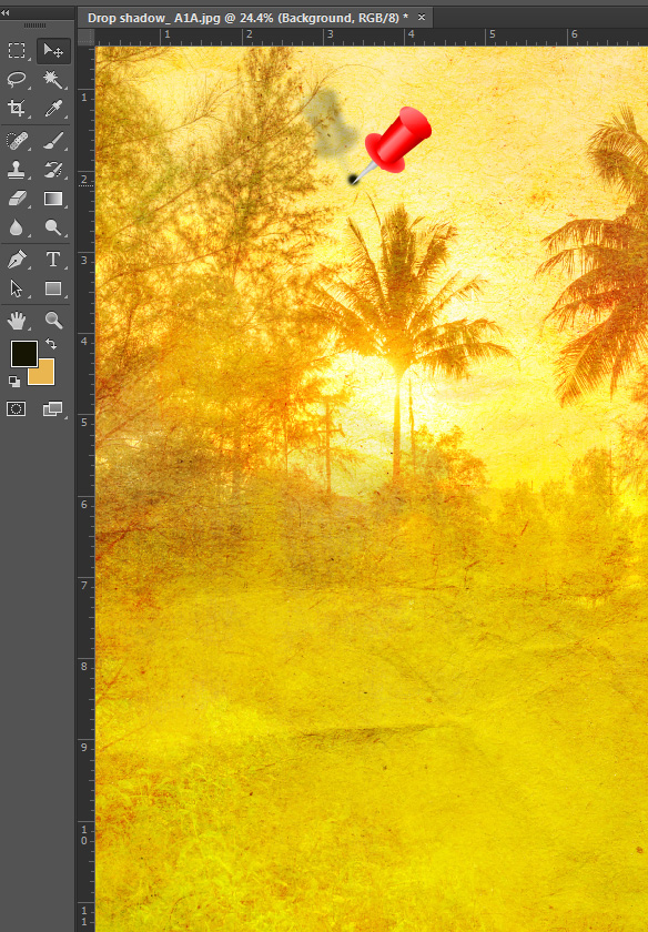 Easy Way To Make A Practical Drop Shadow For Dimensional Objects