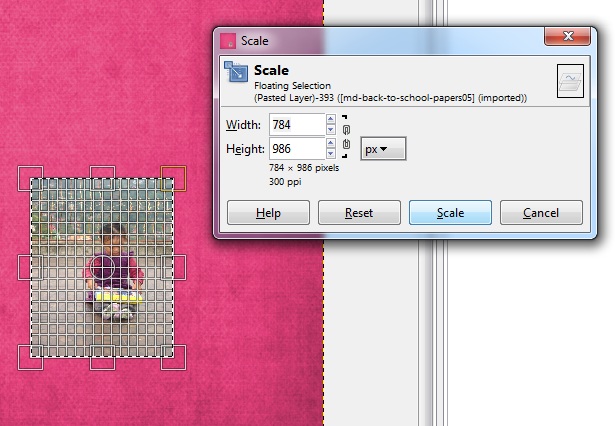 How To Scale Images In GIMP Digital Scrapbooking Kits For The Perfect 