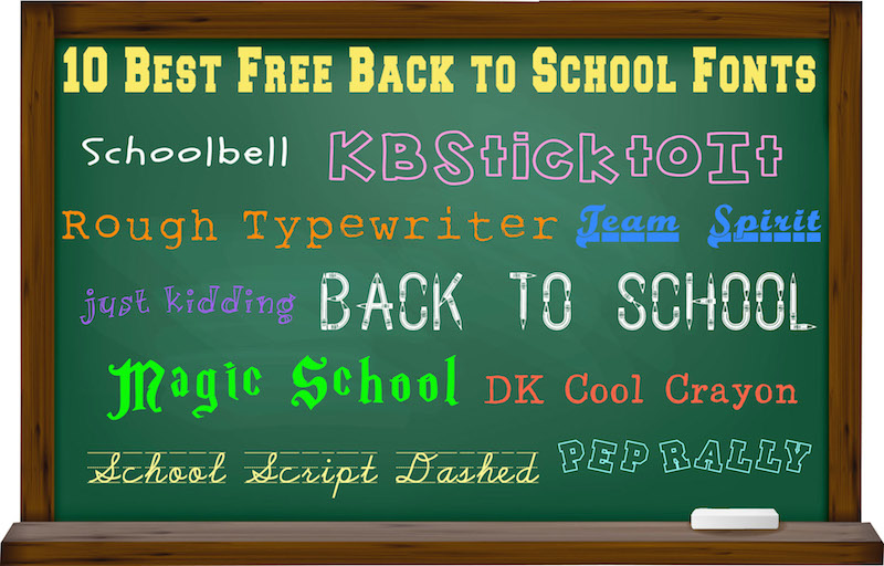 10 Best Free Back to School Fonts