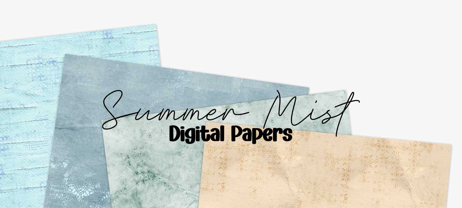Free Digital Craft Papers: Summer Mist Printable