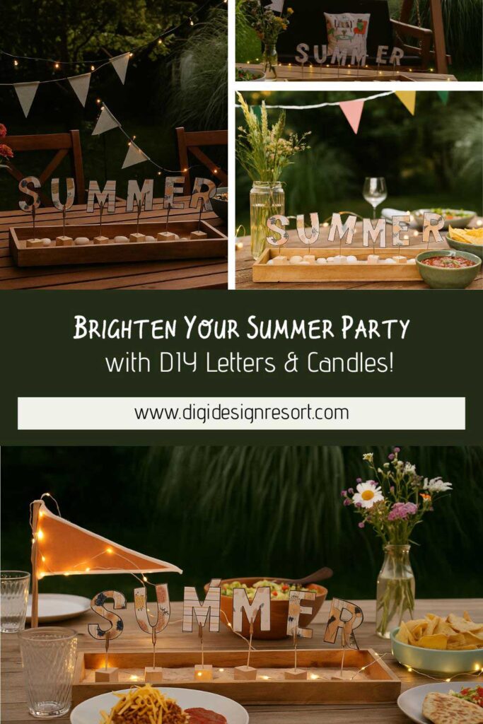 Summer Letters & Candles for your next Party
