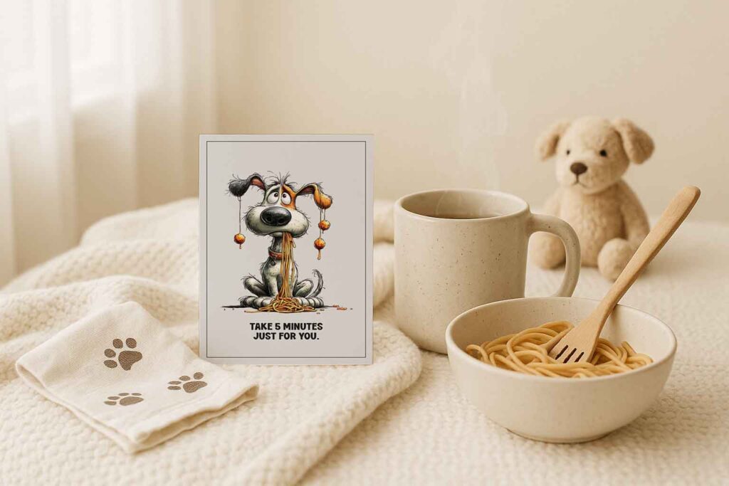 Take 5 Minutes Just for You – Free Printable Self Care Card